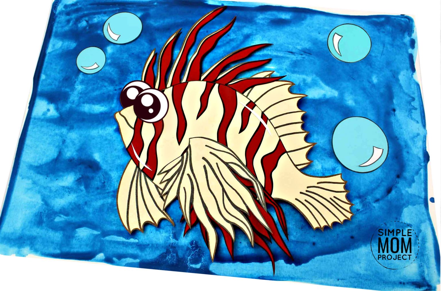 Easy DiY Lion Fish Craft for Kids with Free Template