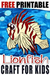 Easy DiY Lion Fish Craft for Kids with Free Template – Simple Mom Project