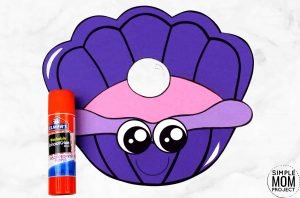 Fun Clam Shell Craft for Kids with Free Clam Template