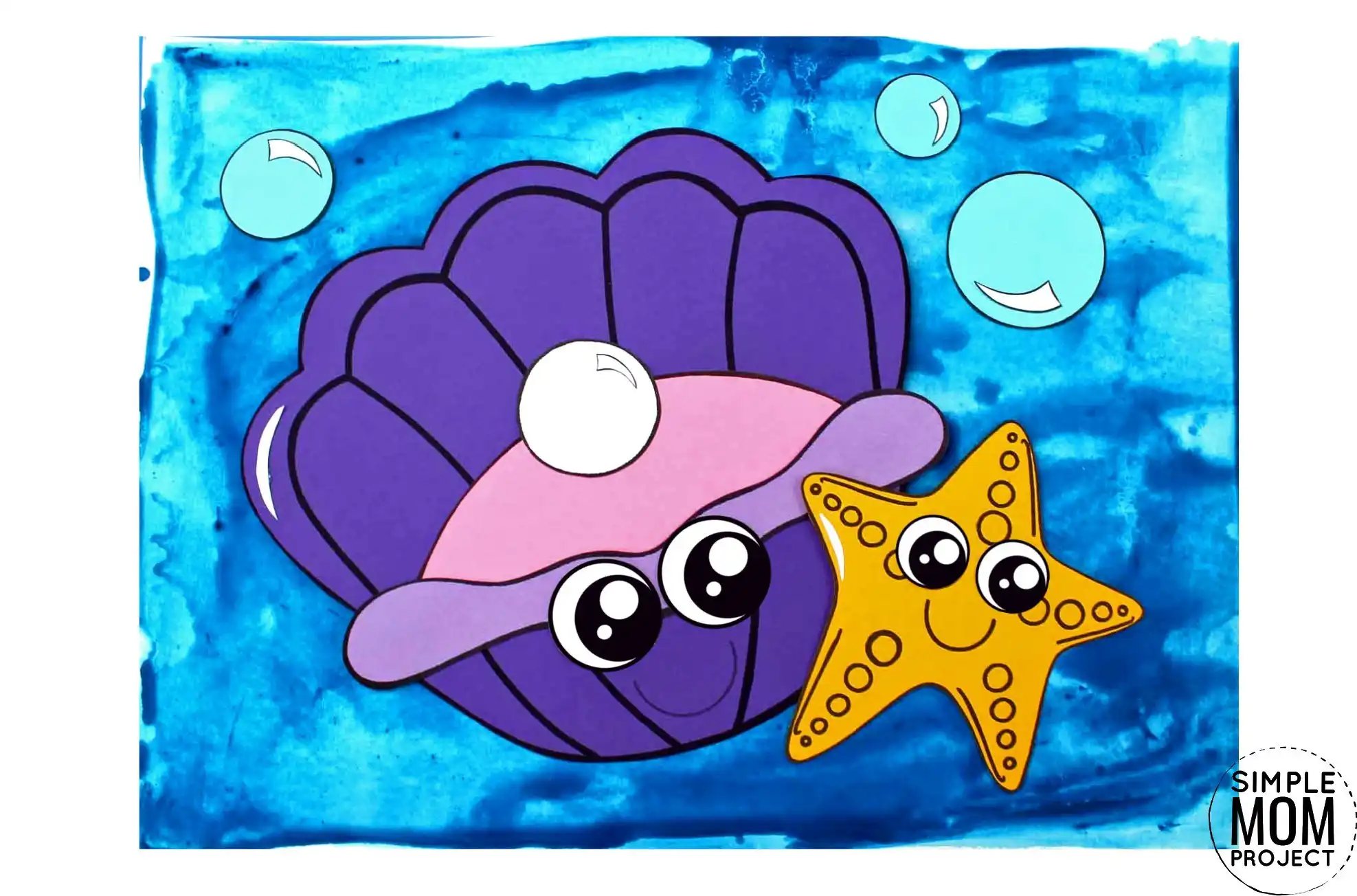 Fun Clam Shell Craft for Kids with Free Clam Template – Simple Mom Project