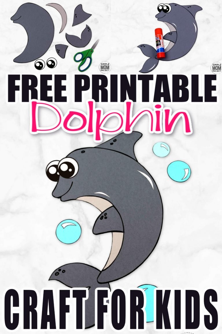 Free Printable Dolphin Craft for Kids - Simple Mom Project