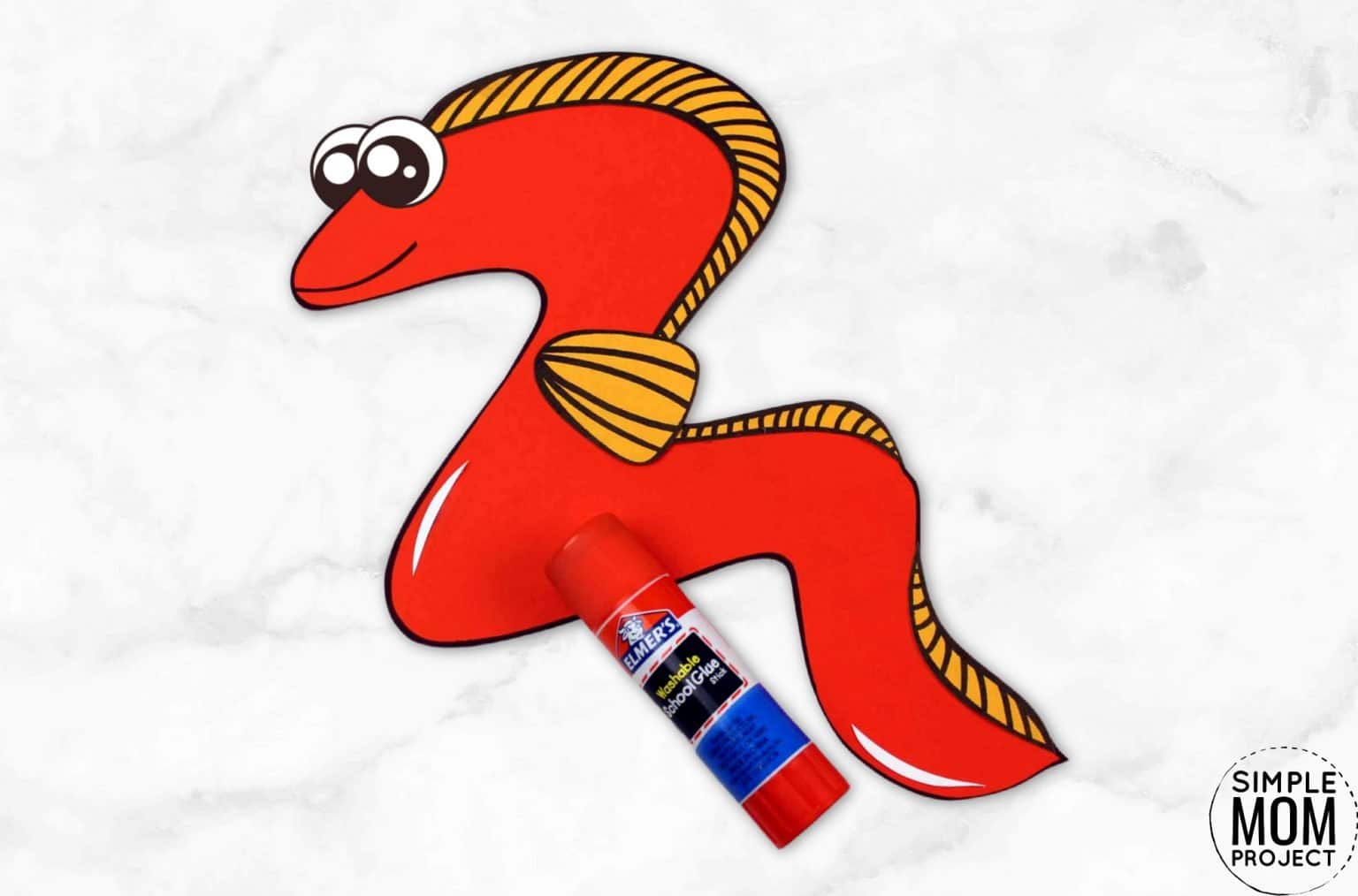 Fun and Easy Ocean Animal Eel Craft for Kids - Simple Mom Project