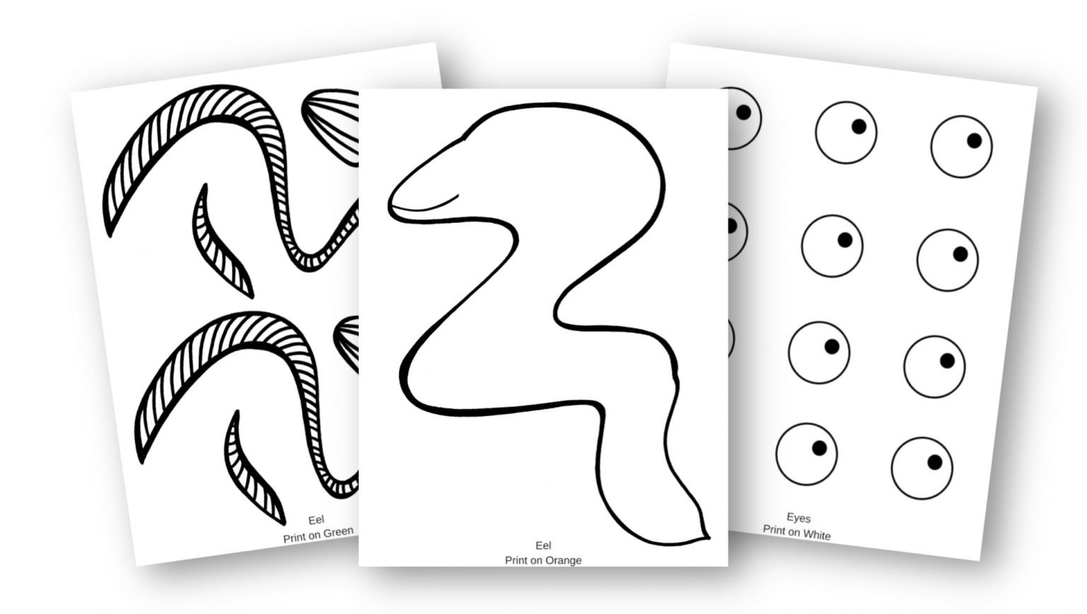 Fun and Easy Ocean Animal Eel Craft for Kids - Simple Mom Project