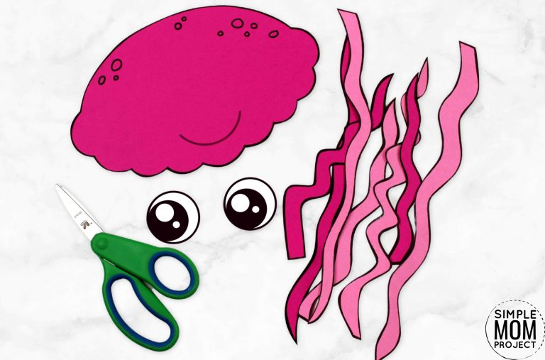 Easy DiY Jellyfish Craft with Free Jellyfish Template