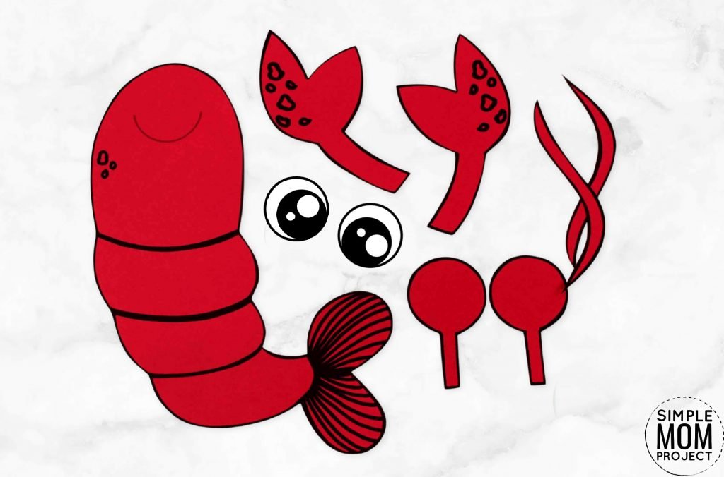 Easy Lobster Craft for Kids with Free Lobster Template – Simple Mom Project