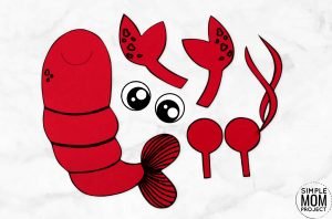 Easy Lobster Craft for Kids with Free Lobster Template – Simple Mom Project
