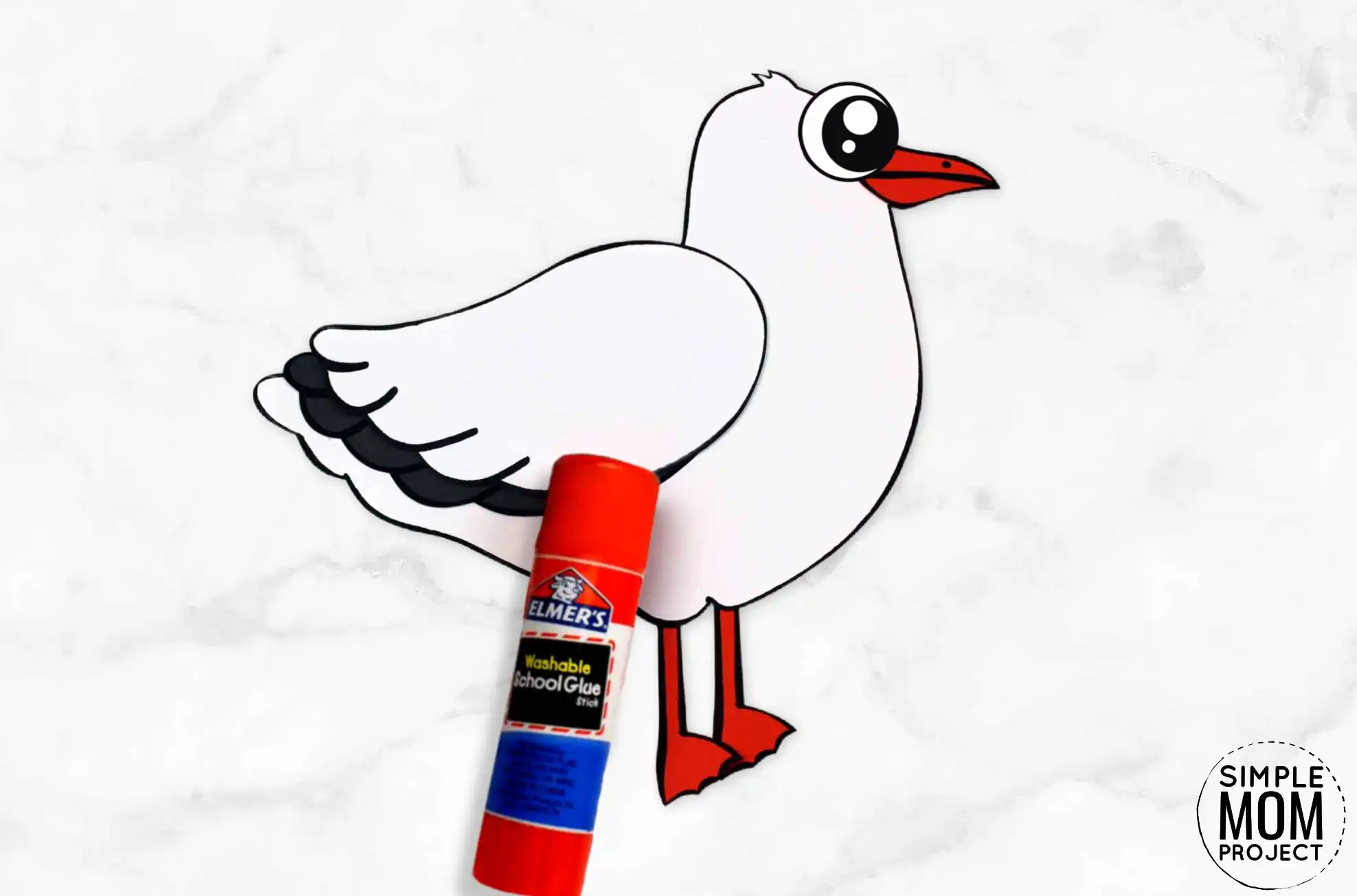 Easy DiY Seagull Craft for Kids with Free Template – Simple Mom Project
