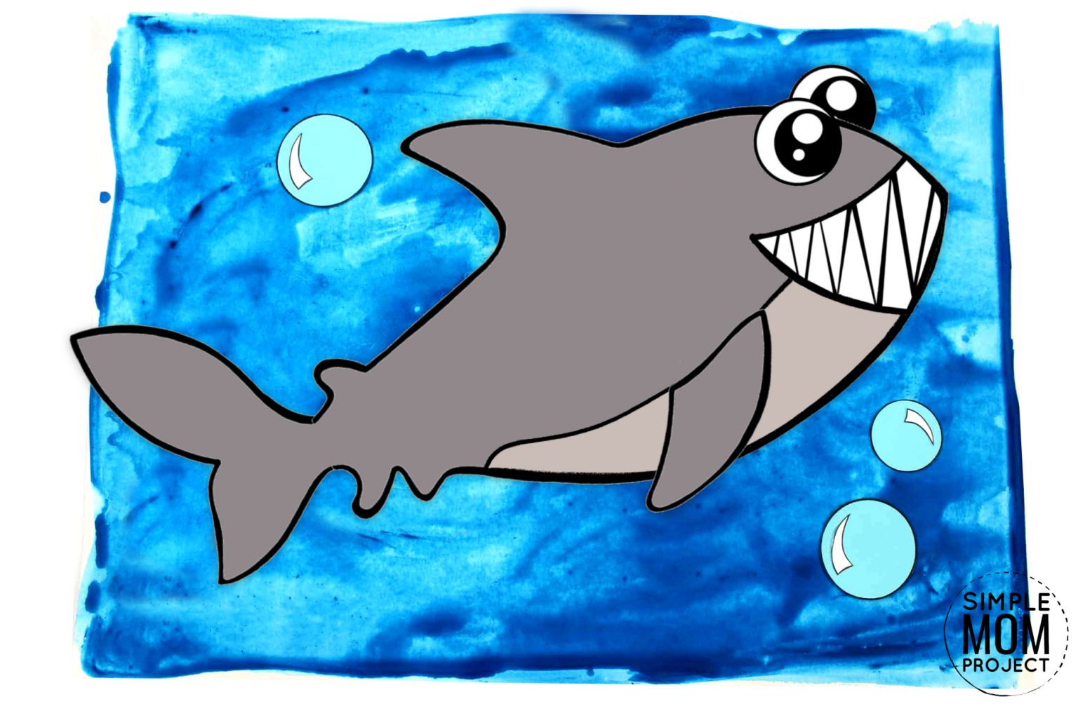 Adorable Shark Craft for Kids with Free Template