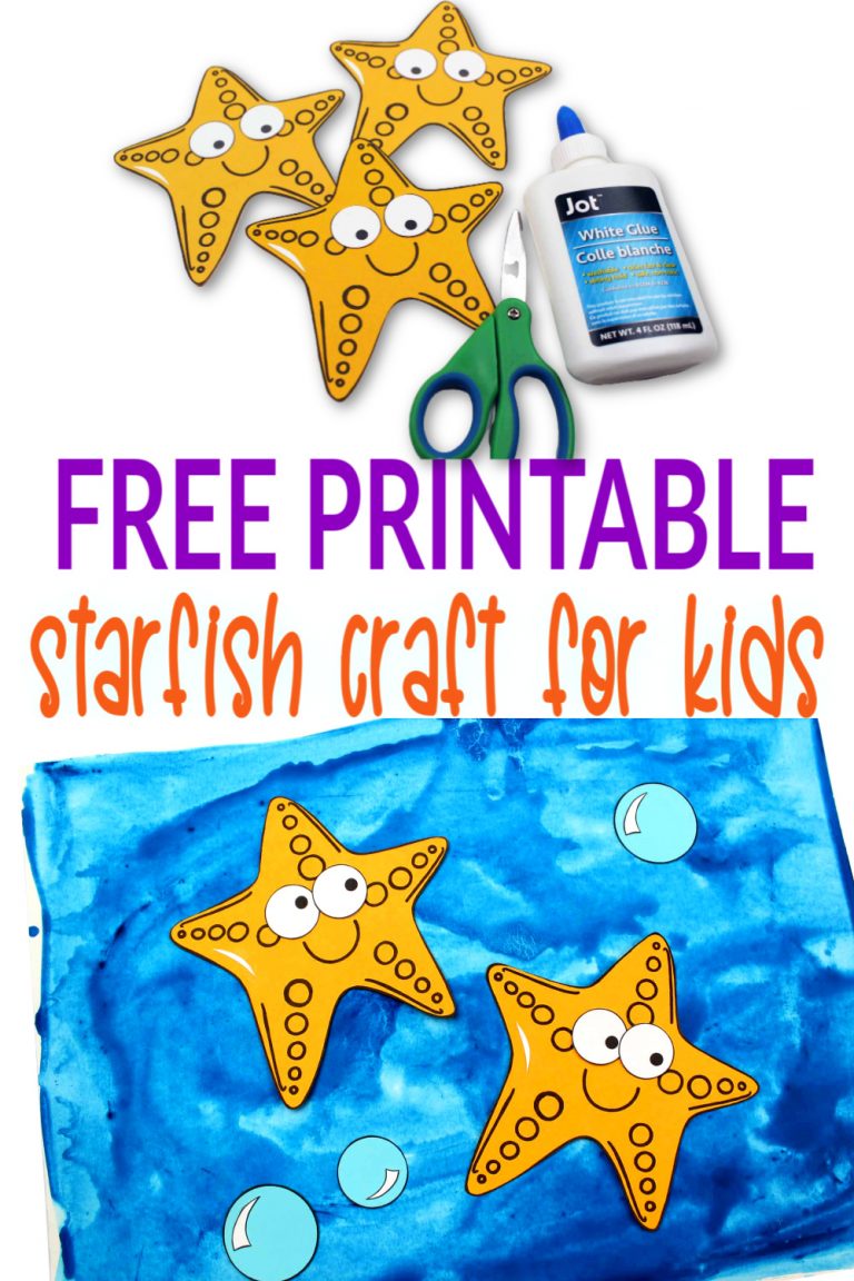 Easy DiY Starfish Craft for Kids with Free Template – Simple Mom Project