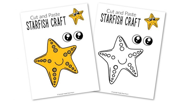 Easy DiY Starfish Craft for Kids with Free Template