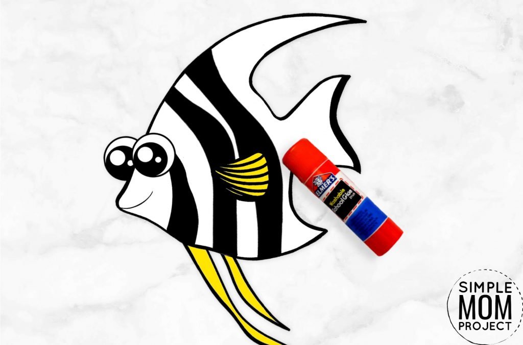 Easy DiY Angelfish Craft Printable with Free Template – Simple Mom Project
