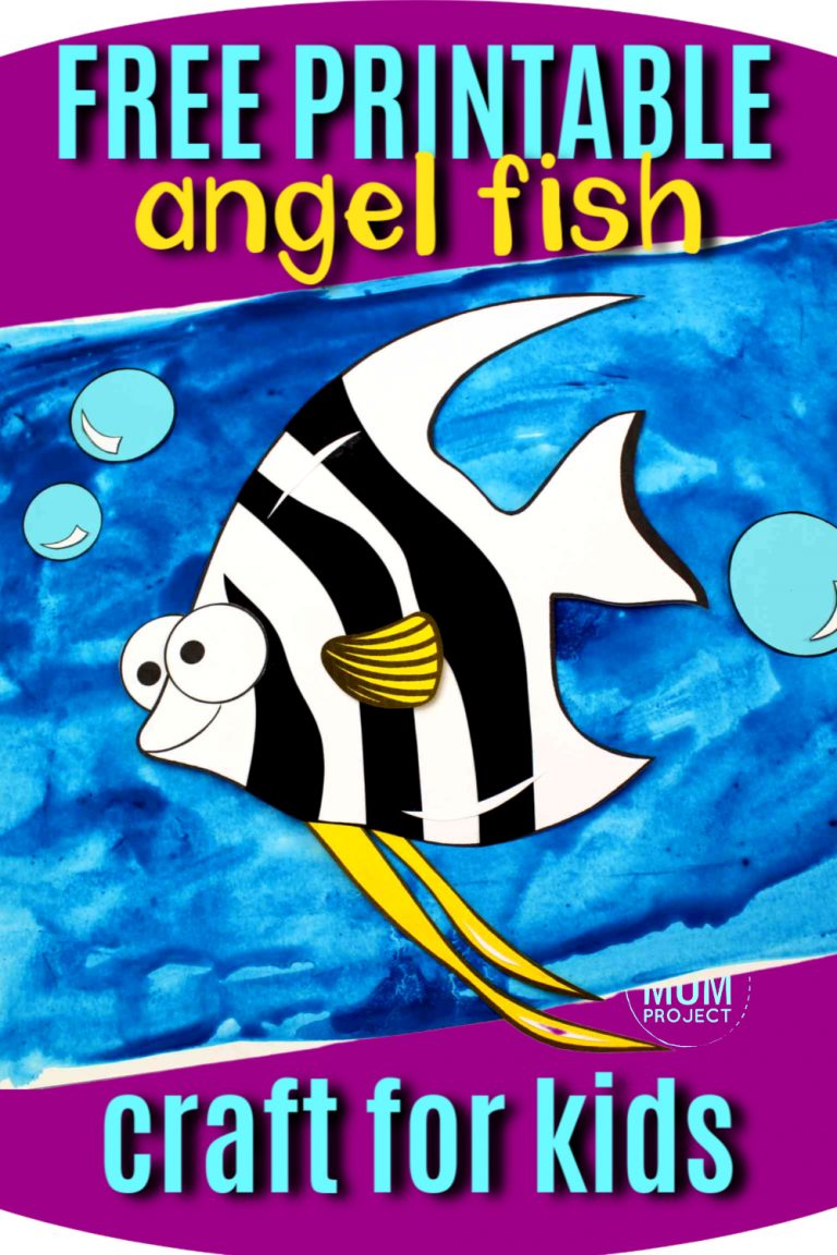 Easy DiY Angelfish Craft Printable with Free Template – Simple Mom Project
