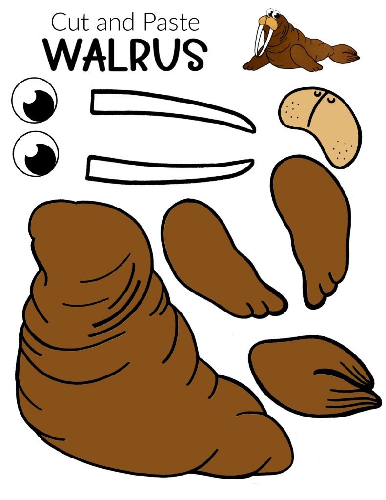 Free Printable Walrus Craft for Kids - Simple Mom Project