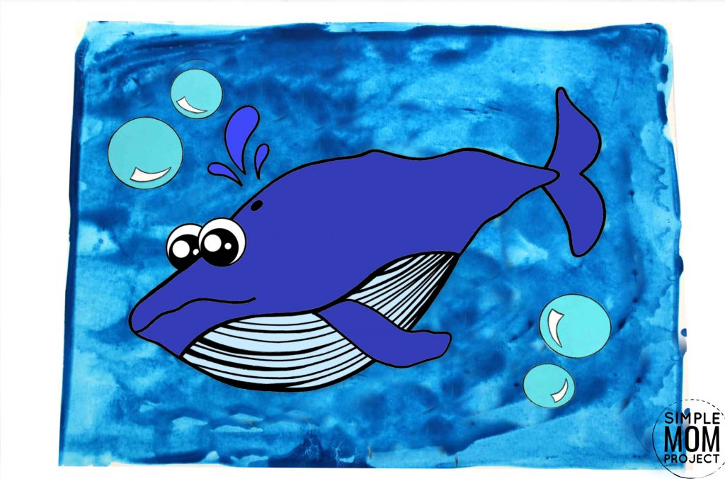 Easy DiY Blue Whale Craft for Kids with Free Whale Template
