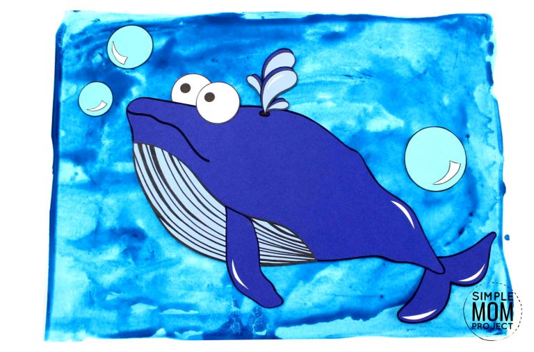 Easy DiY Blue Whale Craft for Kids with Free Whale Template - Simple ...