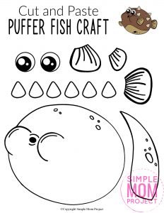 Easy DiY Ocean Animal Puffer Fish Craft with Free Template