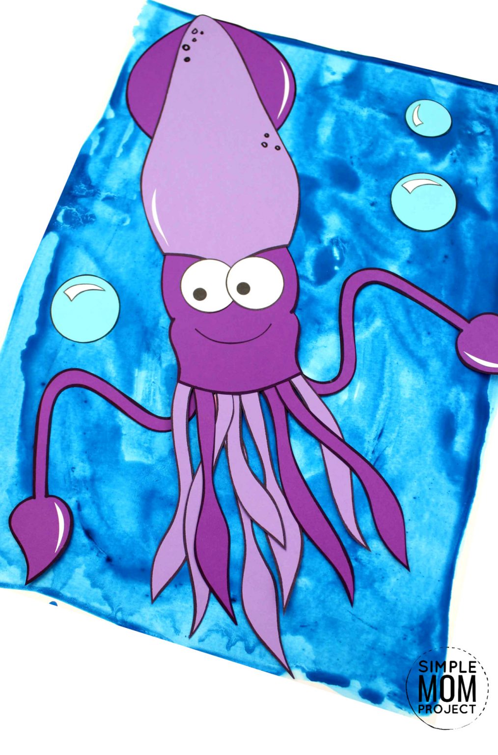 Easy DiY Squid Craft for Kids with Free Squid Template