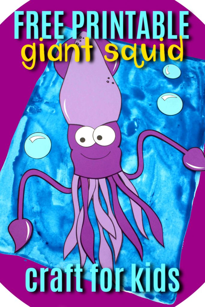 Easy DiY Squid Craft for Kids with Free Squid Template