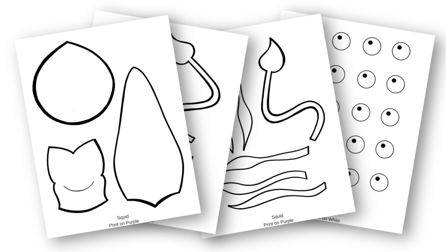 Easy DiY Squid Craft for Kids with Free Squid Template