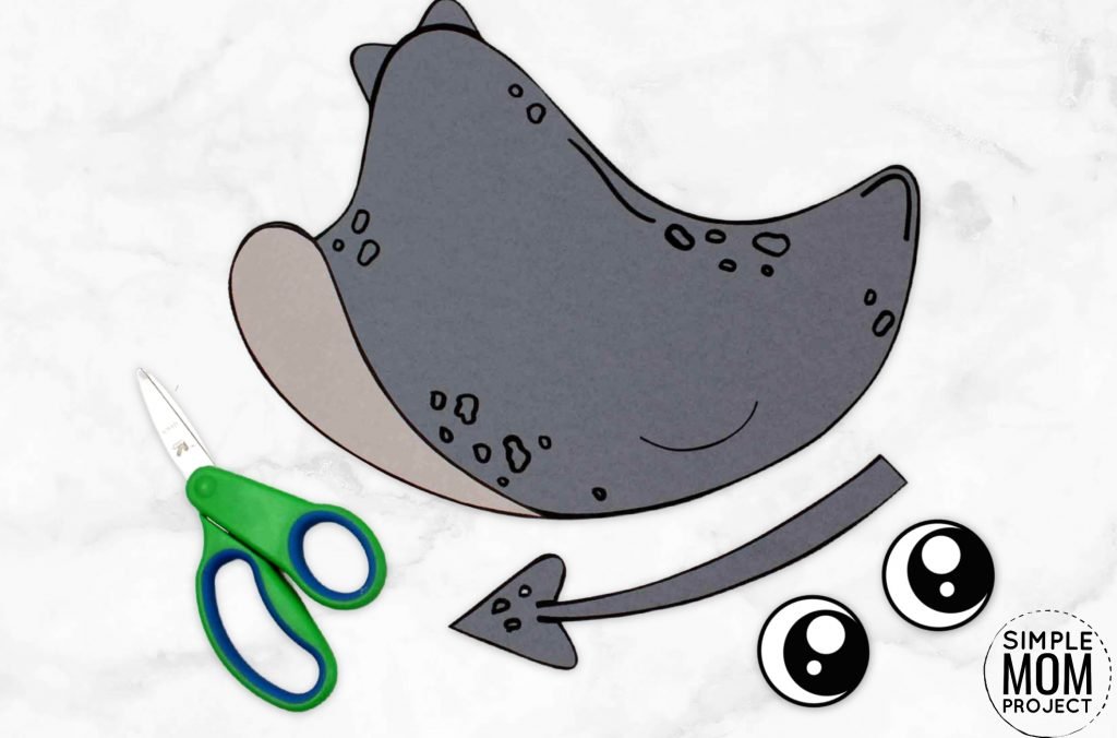 Free Printable Stingray Craft for Kids with Template – Simple Mom Project