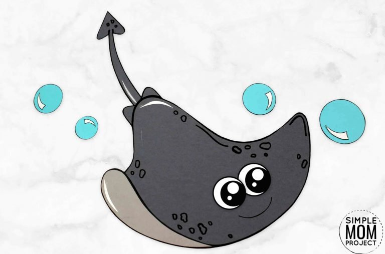 Free Printable Stingray Craft for Kids with Template