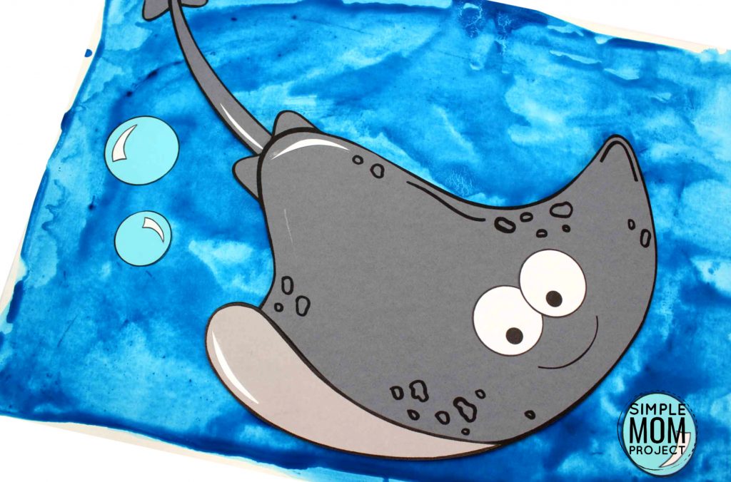 Free Printable Stingray Craft for Kids with Template - Simple Mom Project