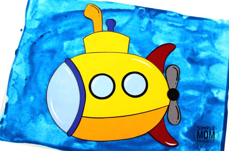 Easy DiY Submarine Craft for Kids with Free Template