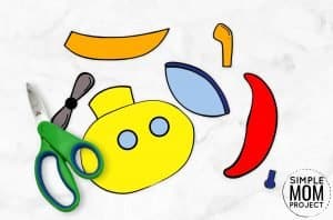 Easy DiY Submarine Craft for Kids with Free Template