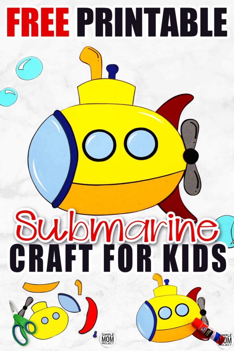Easy DiY Submarine Craft for Kids with Free Template