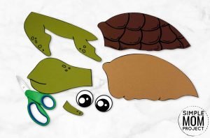 Cut and Paste Sea Turtle Craft for Kids with Free Template