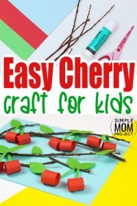 Easy DiY Cherry Paper Craft for Kids – Simple Mom Project