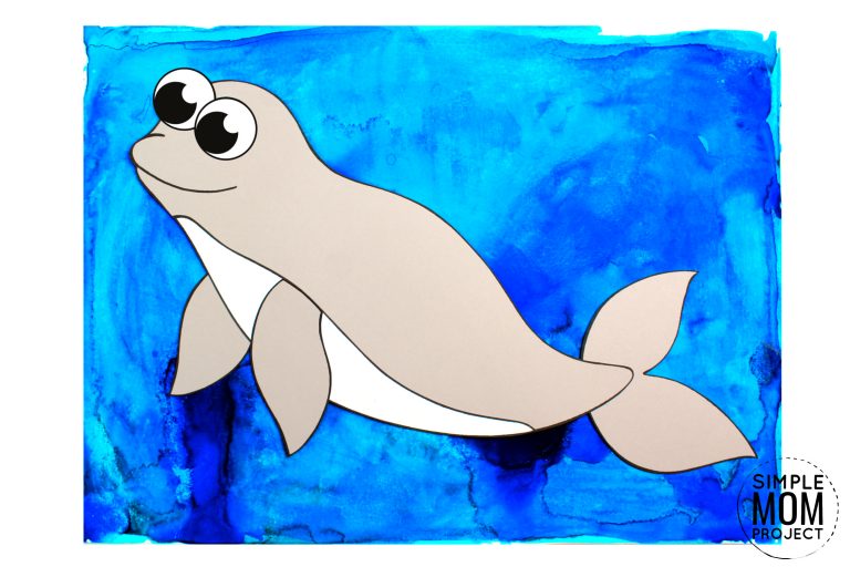 Easy DiY Beluga Whale Craft with Free Template