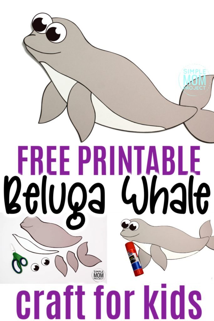 Easy DiY Beluga Whale Craft with Free Template
