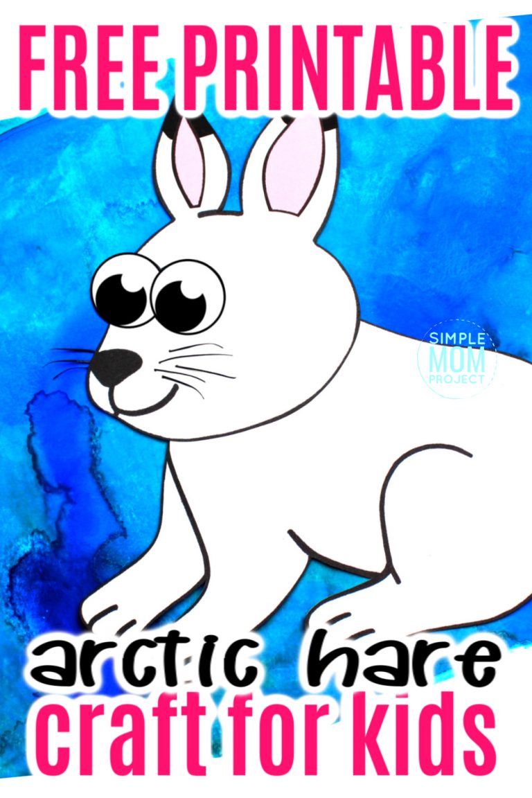 Free Printable Arctic Hare Craft for Kids with Template
