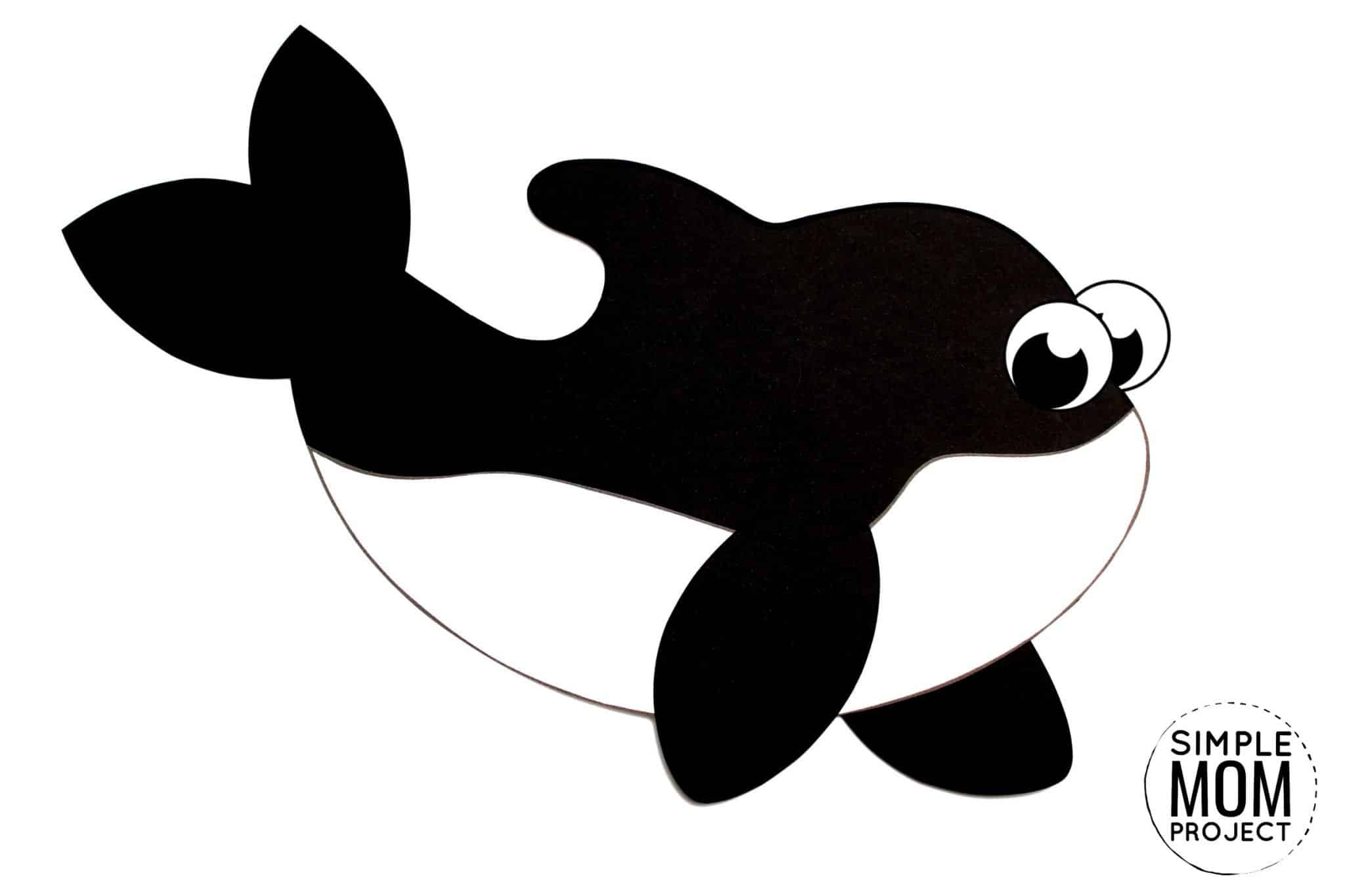 Easy DiY Killer Whale Orca Craft for Kids - Simple Mom Project