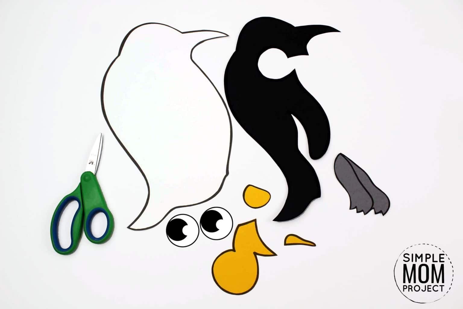 Easy Arctic Penguin Craft for Kids with Free Template - Simple Mom Project