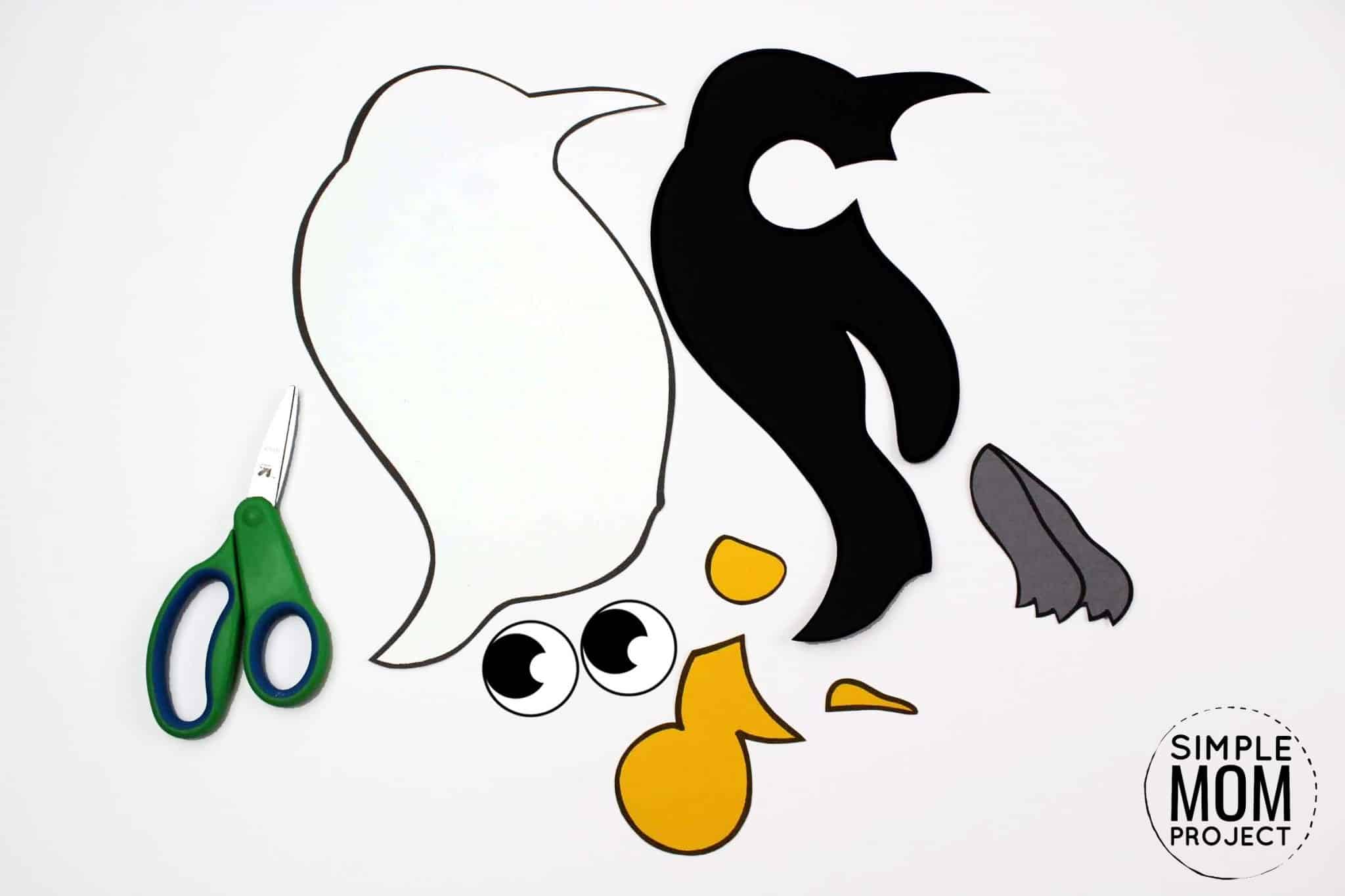 Easy Arctic Penguin Craft for Kids with Free Template - Simple Mom Project
