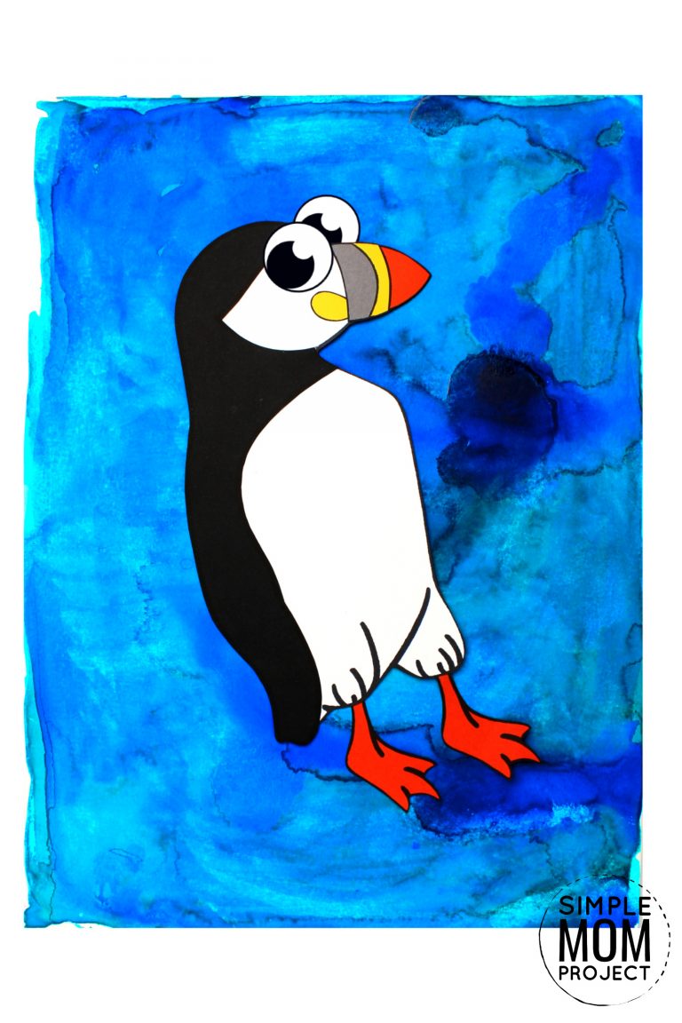 Cut and Paste Puffin Craft for Kids with Free Template