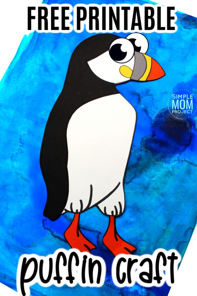 Cut and Paste Puffin Craft for Kids with Free Template – Simple Mom Project