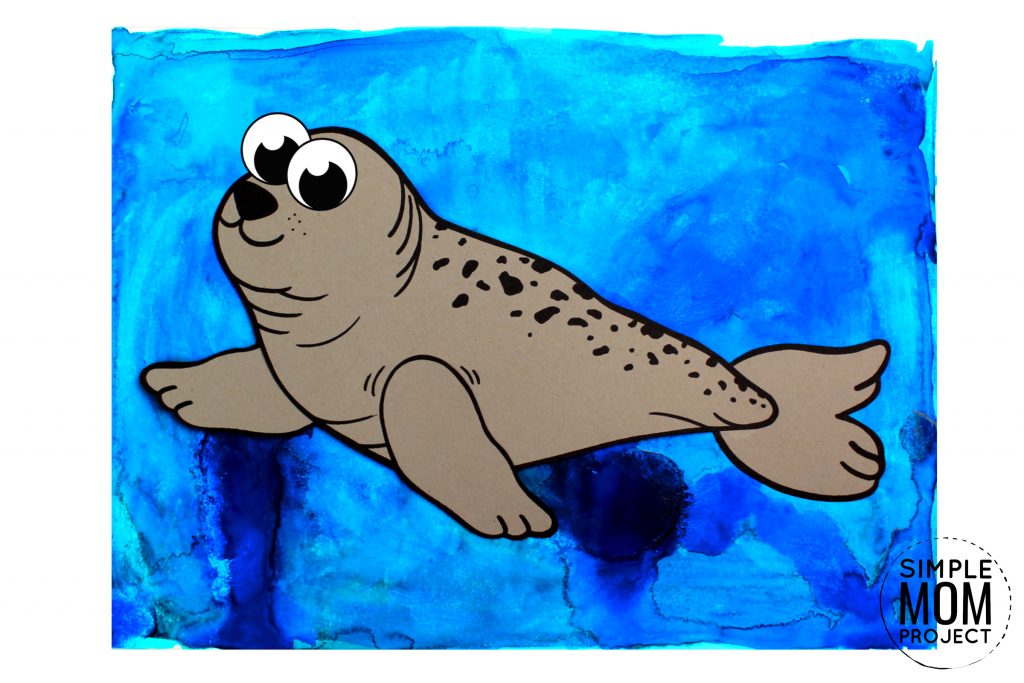 Easy DiY Arctic Seal Craft for Kids with Free Template