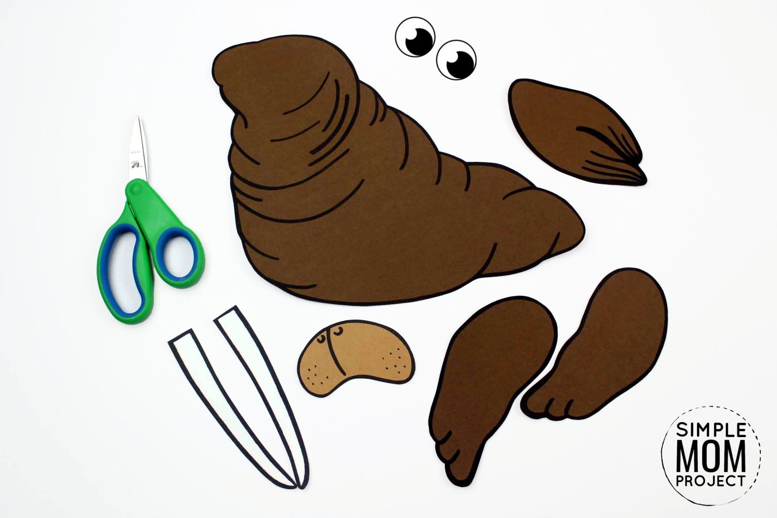 Free Printable Walrus Craft For Kids Simple Mom Project