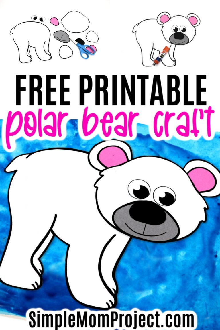 Free Printable Wolf Craft with Free Wolf Template