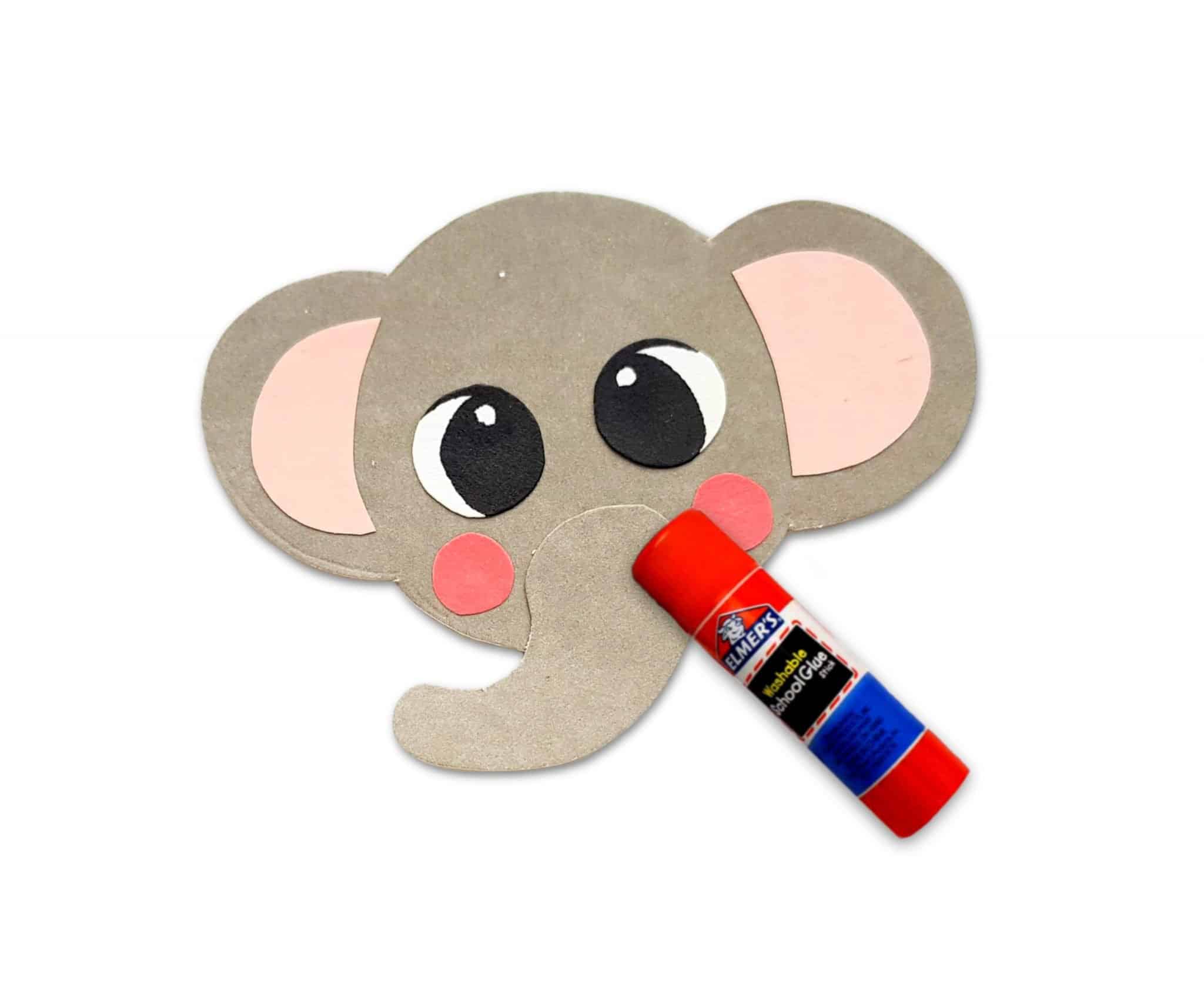 Easy DiY Cut and Paste Elephant Craft for Kids