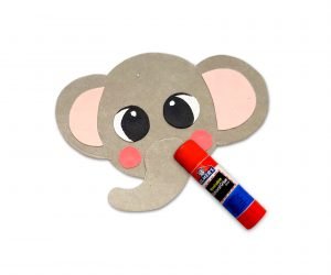 Easy DiY Cut and Paste Elephant Craft for Kids