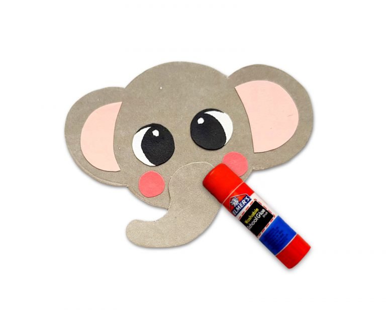 Easy DiY Cut and Paste Elephant Craft for Kids