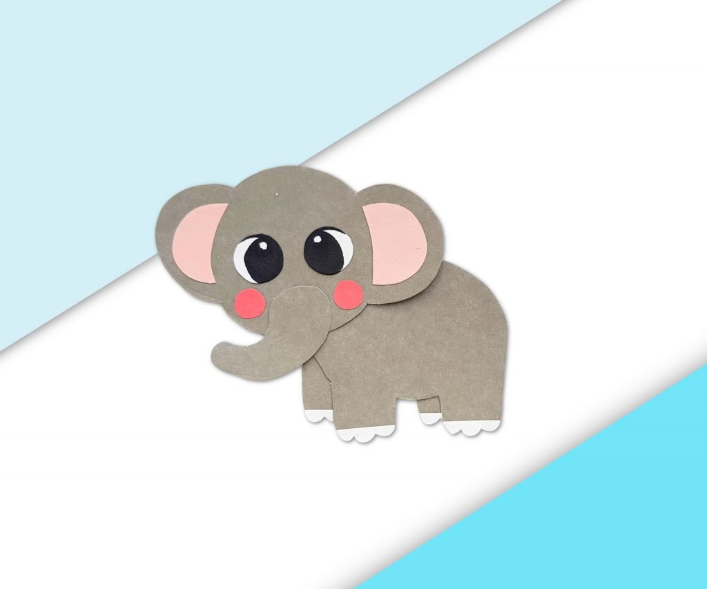Easy DiY Cut and Paste Elephant Craft for Kids