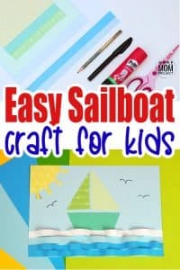 Easy Preschool Sailboat Paper Craft for Kids - Simple Mom Project