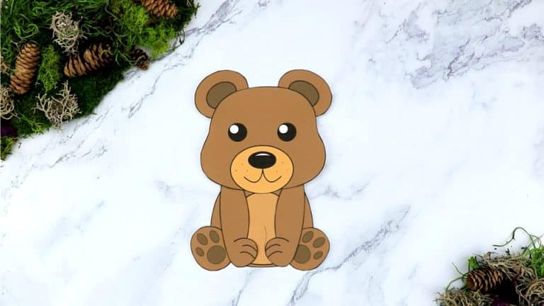 Free Printable Build-a-Bear Craft for Kids – Woodland Teddy Bear Template