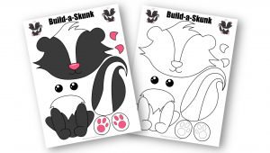 Printable Skunk Craft for Kids | Woodland Animal Letter S Activity