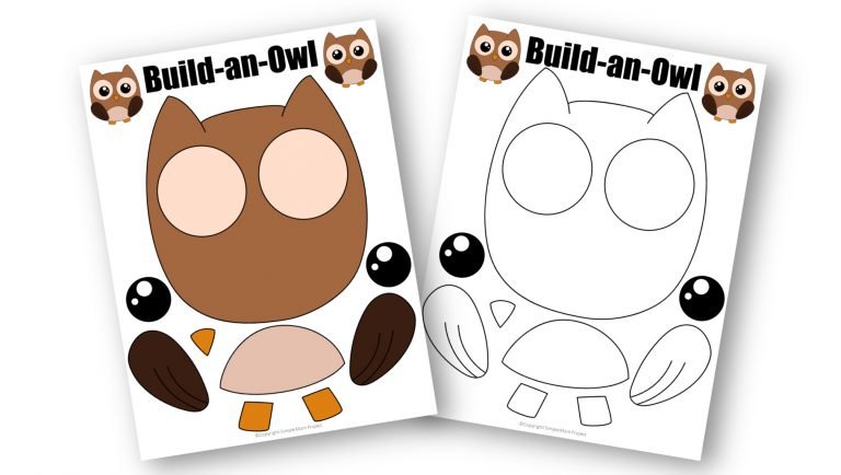 Free Printable Owl Craft for Kids – Easy Cut and Paste Template